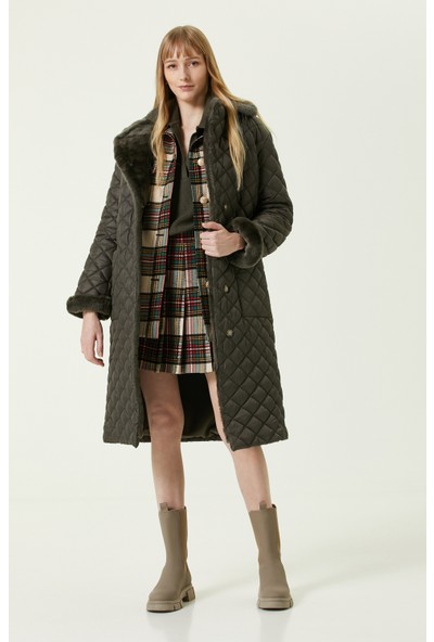 Network Regular Fit Haki Parka