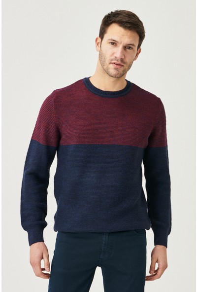 Altınyıldız Classics Standart Fit Bisiklet Yaka Düz Triko Kazak