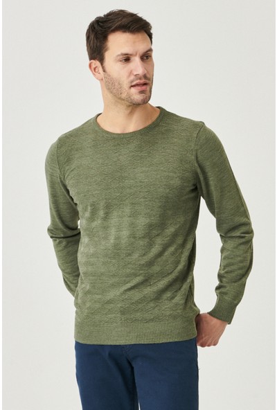 Altınyıldız Classics Standart Fit Bisiklet Yaka Düz Triko Kazak