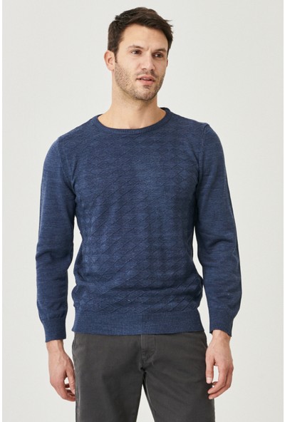 Altınyıldız Classics Standart Fit Bisiklet Yaka Düz Triko Kazak