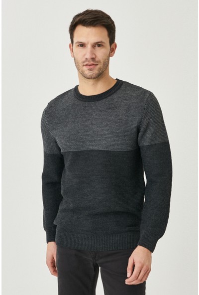 Altınyıldız Classics Standart Fit Bisiklet Yaka Düz Triko Kazak