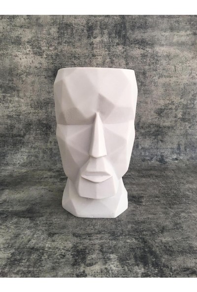 Tual Hobi Sanat Dekoratif Polyester Kübik Adam Heykel Saksı Küçük (17X13X10CM) Tual Hobi Sanat Dekoratif Polyester Kübik Adam Heykel Saksı Küçük (17X13X10CM)