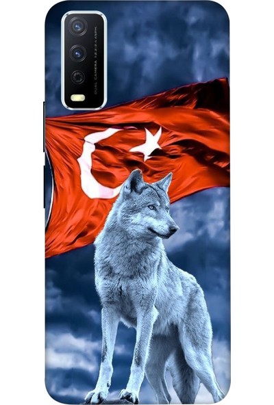 Zipax Vivo Y20 Kılıf Bayrak ve Kurt Desenli Hd Baskılıf Silikon Kılıf - Bayrakvekurt Zipax Vivo Y20 Kılıf Bayrak ve Kurt Desenli Hd Baskılıf Silikon Kılıf - Bayrakvekurt