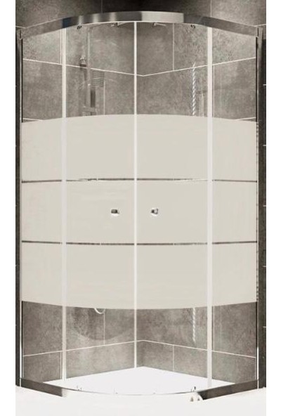 Durul Duşakabin 80X80 Oval Parlak Profil Kumlama Box Desen Cam Durul Duşakabin 80X80 Oval Parlak Profil Kumlama Box Desen Cam