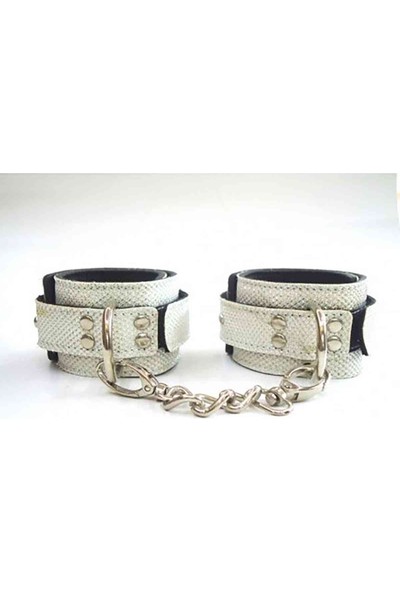 Merry See Fantazi Beyaz Deri Kelepçe Merry See Fantazi Beyaz Deri Kelepçe