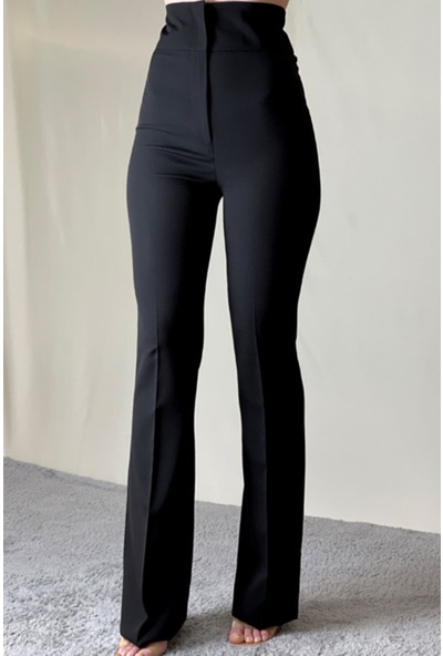 Hakke Yüksek Bel Ispanyol Korsajlı Pantolon