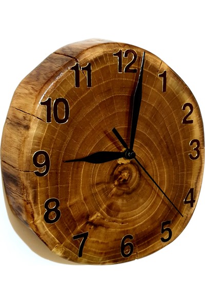 Arlat Duvar Saati Doğal Ahşap Dekoratif Duvar Saati Arlat Duvar Saati Doğal Ahşap Dekoratif Duvar Saati