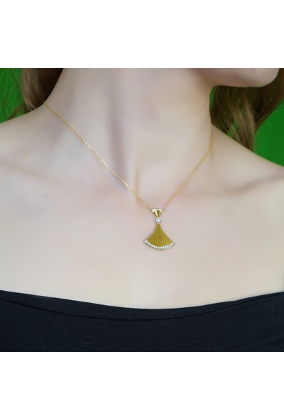 Ezila Silver Midye Kolye