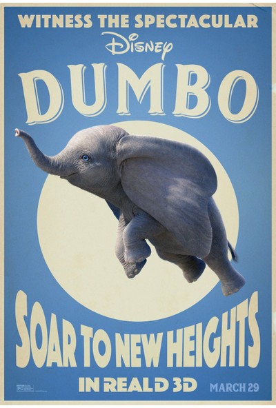 Aktüel Dumbo (2019) 50 cm x 70 cm Afiş – Poster Reboundf Aktüel Dumbo (2019) 50 cm x 70 cm Afiş – Poster Reboundf