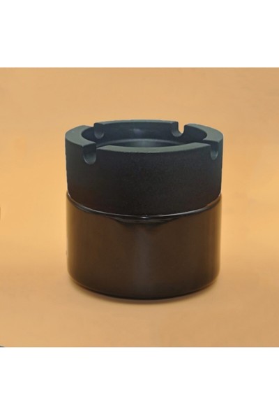 Adissa Kokusuz Cam Hazneli Küllük, Yanmaz Siyah Cam Sigara Küllüğü