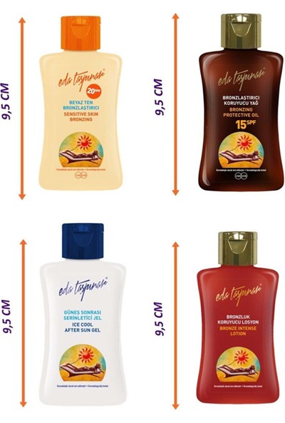 Eda Taşpınar Seyahat Boy Set Beyaz Ten - Bronzlaştırıcı Koruyucu SPF15 - Serinletici Ice Jel - Broznluk Koruyucu Losyon Eda Taşpınar Seyahat Boy Set Beyaz Ten - Bronzlaştırıcı Koruyucu SPF15 - Serinletici Ice Jel - Broznluk Koruyucu Losyon
