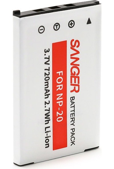 Sanger Np-20 Casio Fotoğraf Makinesi Batarya