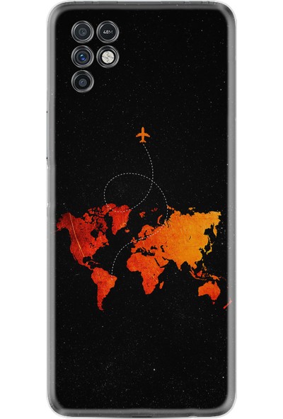 Kılıfland Infinix Note 10 Kılıf Silikon Desen Özel Seri Iz Bırakan Uçak 1778 Kılıfland Infinix Note 10 Kılıf Silikon Desen Özel Seri Iz Bırakan Uçak 1778