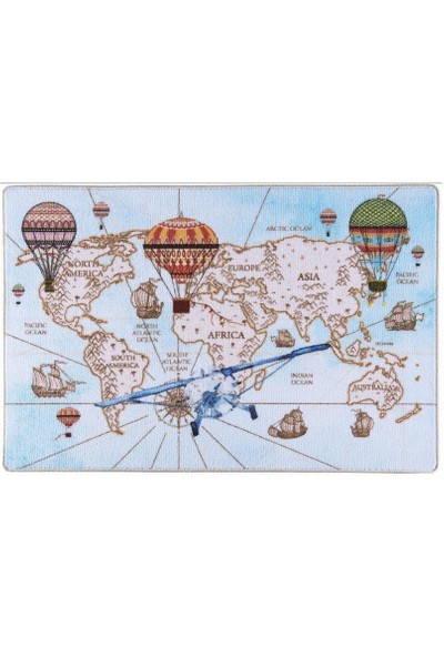 Confetti Discover Açık Mavi Bukle Çocuk Halısı 200X290 cm