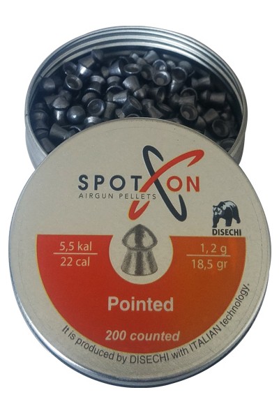 Spoton Pointed Havalı Saçması 5.5 mm (200'LÜ) Spoton Pointed Havalı Saçması 5.5 mm (200'LÜ)