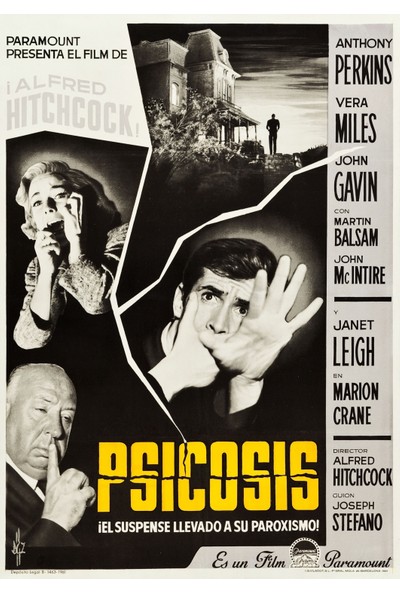 Aktüel Psycho (1960) 50 cm x 70 cm Afiş – Poster Kayemaker
