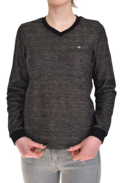 Naykı Bayan V Yaka Sweatshirt BGLNT86940