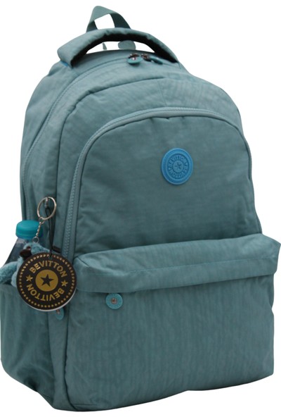 Bevitton Su Geçirmez Kumaş Moden Unisex Kadın Turkoaz Sırt Çantası 2200