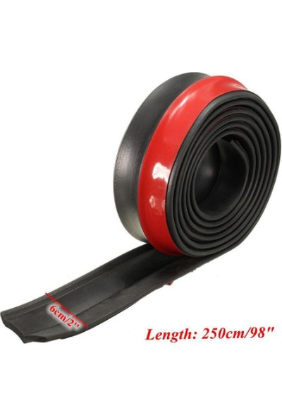 Şüscar Oto Samurai Ez Lip Ön Lip Kauçuk Esnek Yumuşak 3m Yapışkanlı Ek 2.5 M