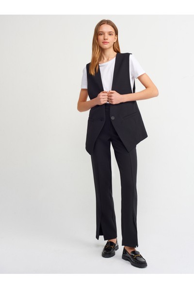 Dilvin 6104 Klasik Yelek-Siyah