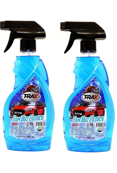 TRAX Oto Cam Buz Çözücü Sprey Araba Buzlanma Önleyici Görüş Kolaylaştırıcı Cam Sprey 2*500 Ml. TRAX Oto Cam Buz Çözücü Sprey Araba Buzlanma Önleyici Görüş Kolaylaştırıcı Cam Sprey 2*500 Ml.