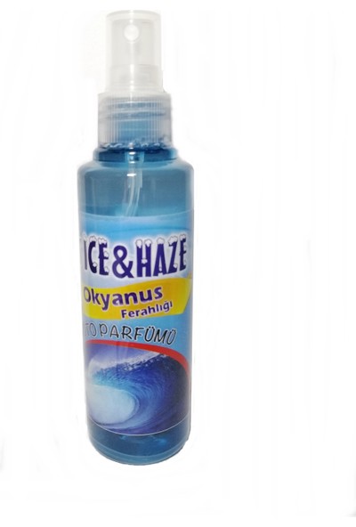 Ice&haze Sprey Okyanus Kokulu Oto Parfümü ve Kötü Kokuları Giderici 170 ml Ferah Araba Parfümü Ice&haze Sprey Okyanus Kokulu Oto Parfümü ve Kötü Kokuları Giderici 170 ml Ferah Araba Parfümü