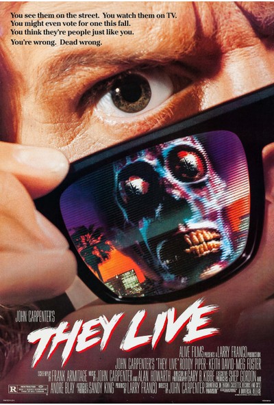 Aktüel They Live (1988) 50 cm x 70 cm Afiş – Poster Jolyjoker