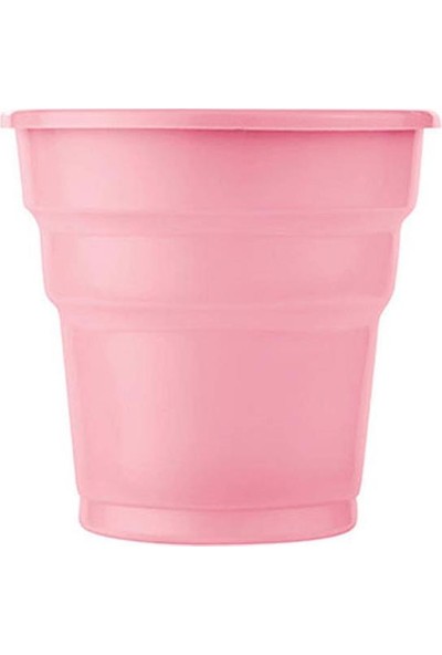 Roll-Up Bardak Plastik Renkli 25'li Pembe