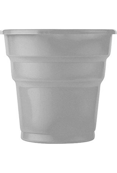Roll-Up Bardak Plastik Renkli 25'li Gri