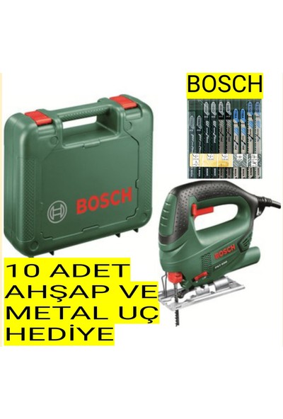 Bosch Pst 650 Dekupaj Testere 10 Adet Ahşap ve Metal Uç Hedi̇ye Bosch Pst 650 Dekupaj Testere 10 Adet Ahşap ve Metal Uç Hedi̇ye