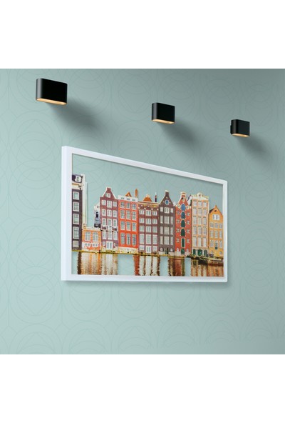 Retavo Amsterdam Evleri Metal Tablo