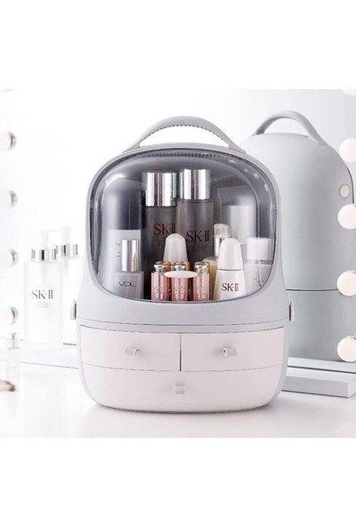 Weile Çekmeceli Gri Makyaj Organizeri WEİLE30