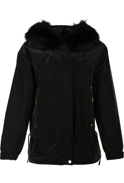 Ekol Kürk Kapüşonlu Kaban