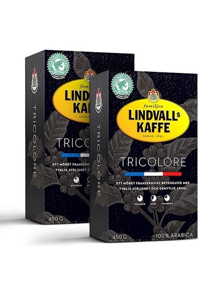 Lindvalls Kaffe 2'li Tricolore Filtre Kahve 2X450GR Lindvalls Kaffe 2'li Tricolore Filtre Kahve 2X450GR
