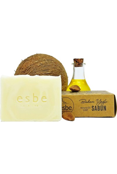 Esbe Doğal Sabun El Yapımı Badem Yağlı Sabun 110 gr Esbe Doğal Sabun El Yapımı Badem Yağlı Sabun 110 gr