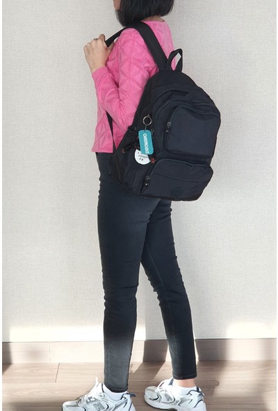 Nemo Group Unisex Orta Boy Suya Dayanıklı Krinkıl Laptop, Seyahat, Okul Çantası