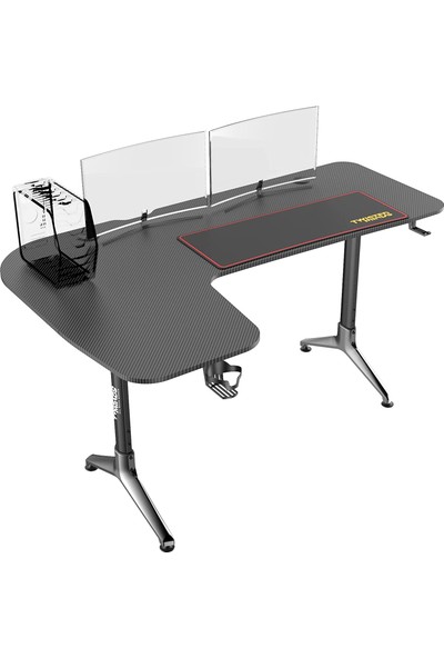 Twisted Minds L Şeklinde Sol Oyun Masası Y Şeklinde Ayaklı-Mousepad, Bardaklık ve Kulaklık Kancalı Pc Masası-Karbon Fiber Dokulu Ev ve Ofis Için Pc Oyun Masası-Siyah Oyun Bilgisayarı Masası-Sol Twisted Minds L Şeklinde Sol Oyun Masası Y Şeklinde Ayaklı-Mousepad, Bardaklık ve Kulaklık Kancalı Pc Masası-Karbon Fiber Dokulu Ev ve Ofis Için Pc Oyun Masası-Siyah Oyun Bilgisayarı Masası-Sol