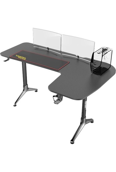 Twisted Minds L Şeklinde Sağ Oyun Masası Y Şeklinde Ayaklı-Mousepad, Bardaklık ve Kulaklık Kancalı Pc Masası-Karbon Elyaf Dokulu Ev ve Ofis Için Pc Oyun Masası-Siyah Oyun Bilgisayarı Masası-Sağ Twisted Minds L Şeklinde Sağ Oyun Masası Y Şeklinde Ayaklı-Mousepad, Bardaklık ve Kulaklık Kancalı Pc Masası-Karbon Elyaf Dokulu Ev ve Ofis Için Pc Oyun Masası-Siyah Oyun Bilgisayarı Masası-Sağ