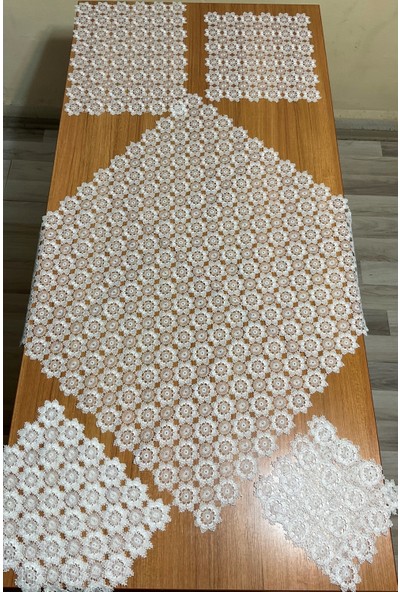 Bünyamin Çalışkan Iğne Oyası Salon Takımı 17 Parça