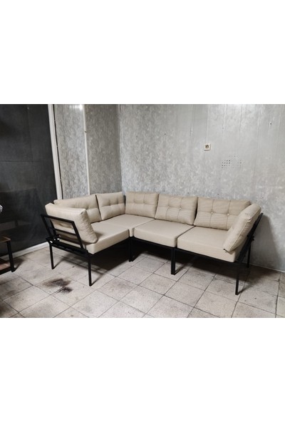 Ev Şehri Evşehri Artemis Mutfak Köşe Takımı Balkon Köşe Takımı Metal Köşe Takımı Bahçe Köşe Takımı 2 Li Koltuk