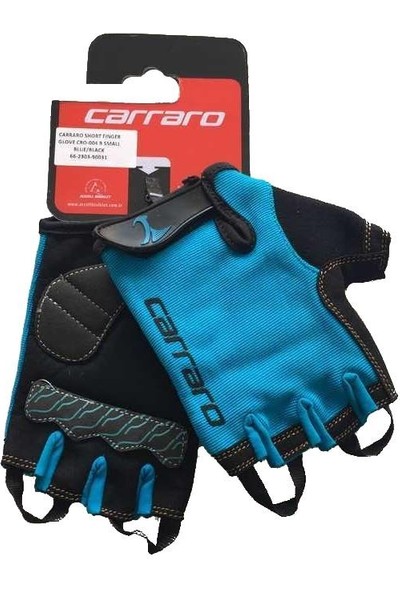 Carraro Kısa Parmak Eldiven CRO-004 Turkuaz Carraro Kısa Parmak Eldiven CRO-004 Turkuaz