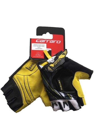 Carraro Kısa Parmak Jelli Eldiven CRO-008 Siyah/sarı