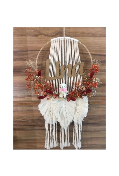 Platin Makrame Kapı Süsü