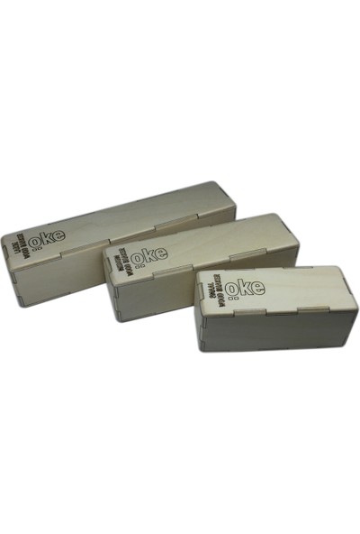 Okecajon Üçlü Set Wood Shaker, Ahşap Shaker