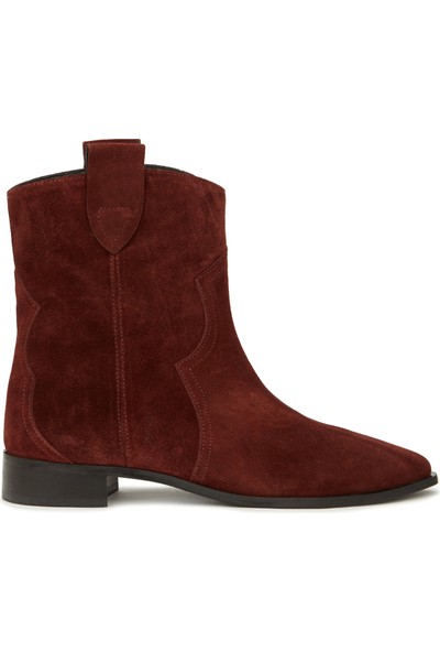 Divarese Kiremit Kadın Süet Bot