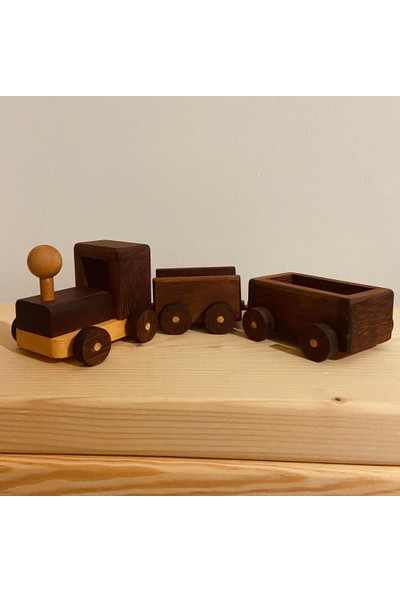 Nurkan Ahşap Oyuncak Ahşap Tren Seti
