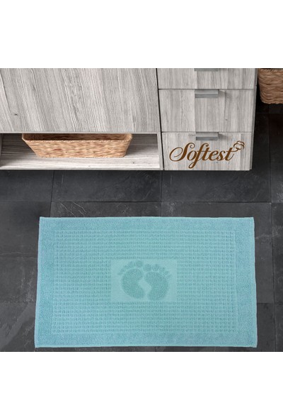Softest Rengarenk 50X70 cm Ayak Havlusu, Banyo Paspası
