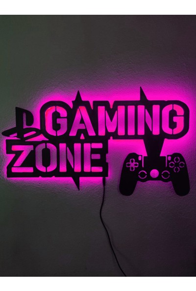 Dekoraven Gaming Zone Rgb 16 Renkli Kumandalı Ledli Işıklı Tablo Dekoraven Gaming Zone Rgb 16 Renkli Kumandalı Ledli Işıklı Tablo