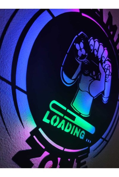 Dekoraven Gaming Zone Gamer LED Işıklı Tablo Dekoraven Gaming Zone Gamer LED Işıklı Tablo