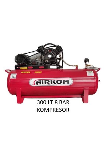 Airkom Kompresör 300 Lt 4kw 8 Bar